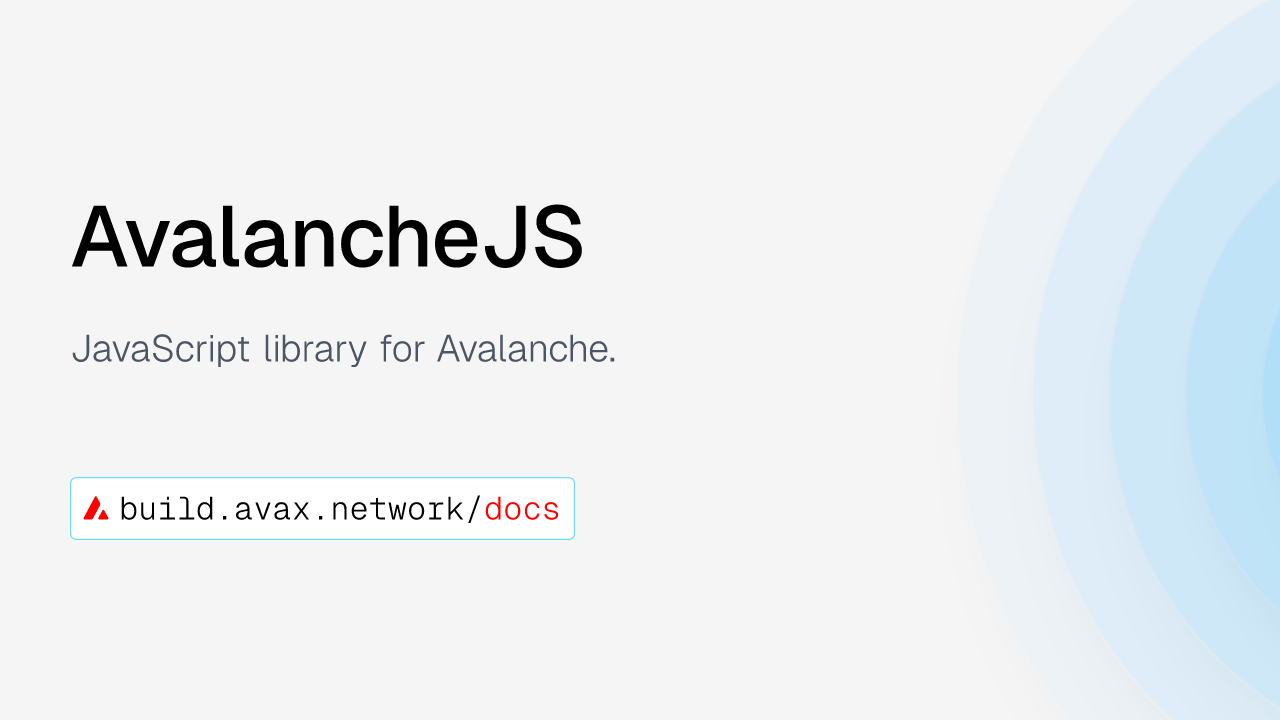 AvalancheJS | Avalanche Builder Hub AvalancheJS | Avalanche Builder Hub